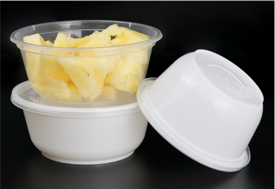 Packed transparent plastic food box with lid | plastic box manufacturers