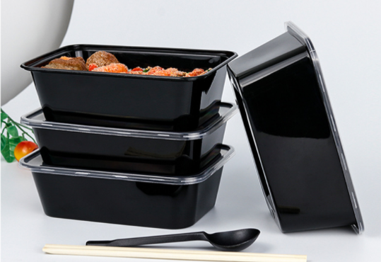 Packed transparent plastic food box with lid | plastic box manufacturers