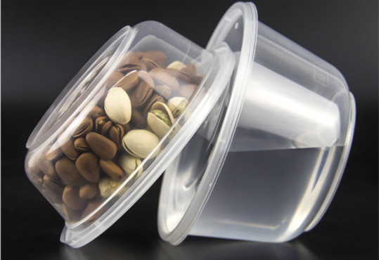 Packed transparent plastic food box with lid | plastic box manufacturers