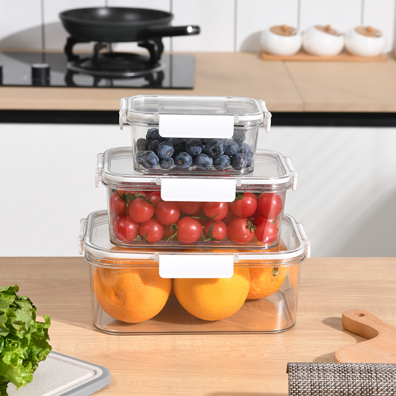 Household transparent plastic storage box with cover | plastic box ...