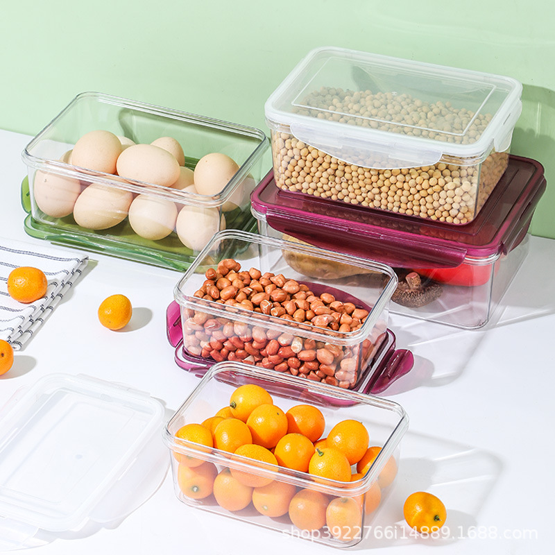 Sealed four-sided buckle transparent plastic storage box | plastic box ...